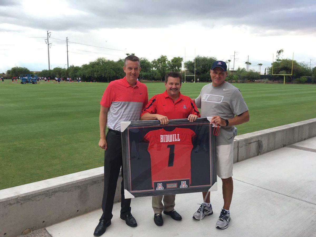 Cardinals owner Michael Bidwill visits Wildcats football practice