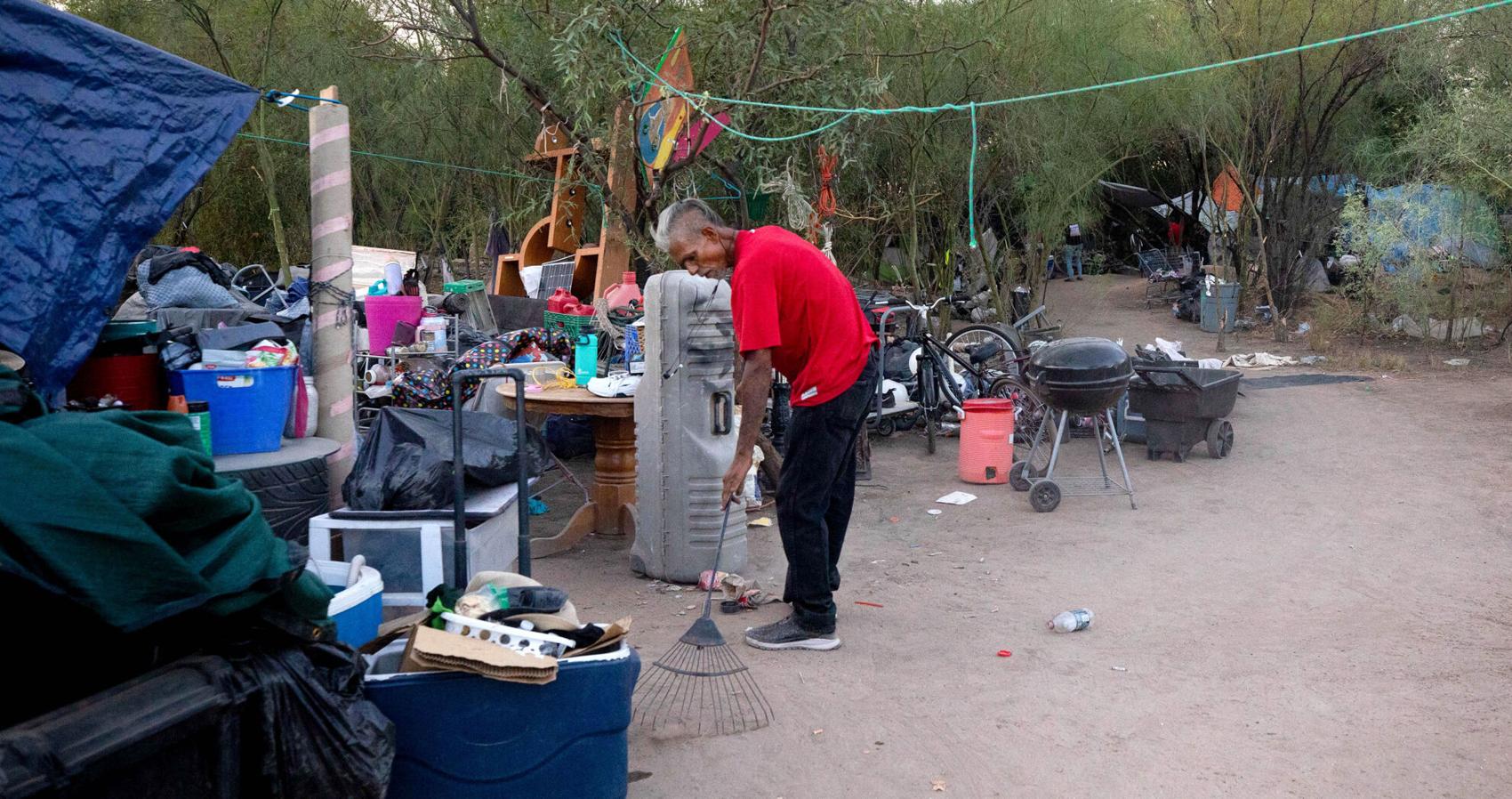 Photos: Tucson Homeless encampment in '100 acre woods'