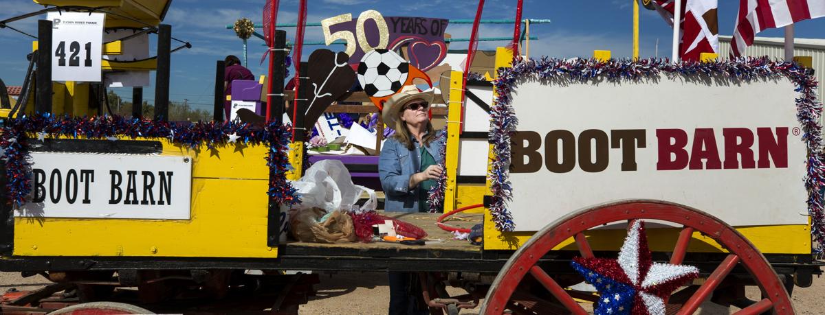 Photos: Friends, Family, Employees prepare floats for Tucson Rodeo Parade