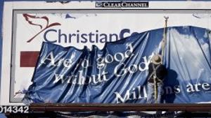 Godless life can be good, local group says on sign