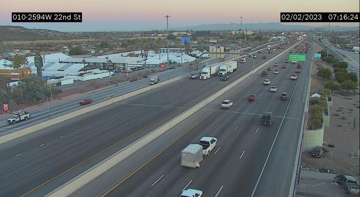 Crash near Tucson freeway underpass affecting traffic
