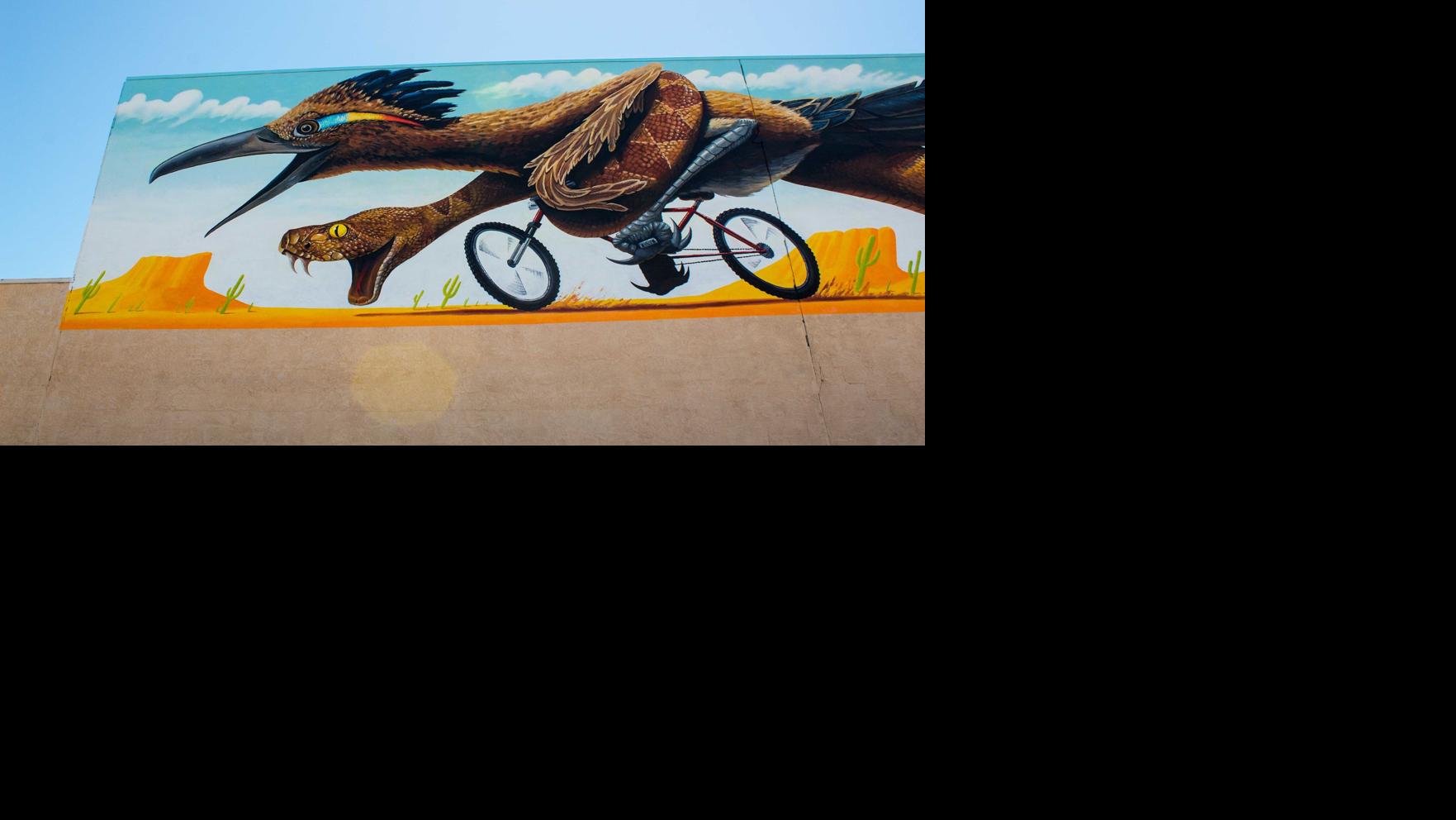 Roadrunner mural by Joe Pagac