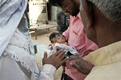 Baby born with 2 faces in north India, villagers worship her as a goddess