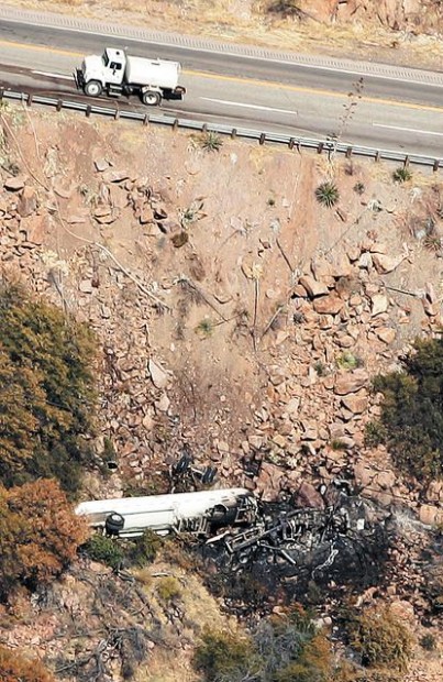 Propane tanker crashes near Bisbee