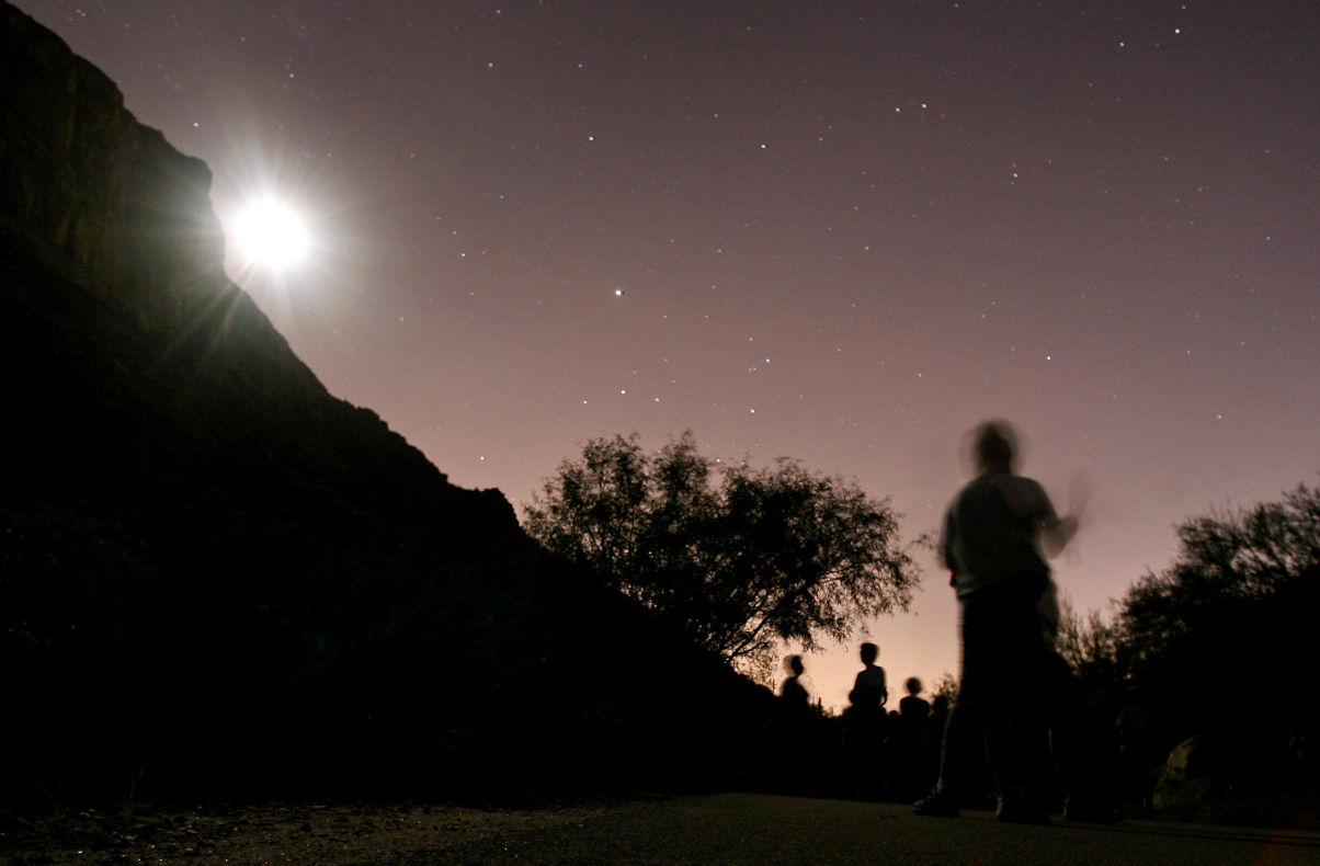Hike Sabino Canyon by moonlight