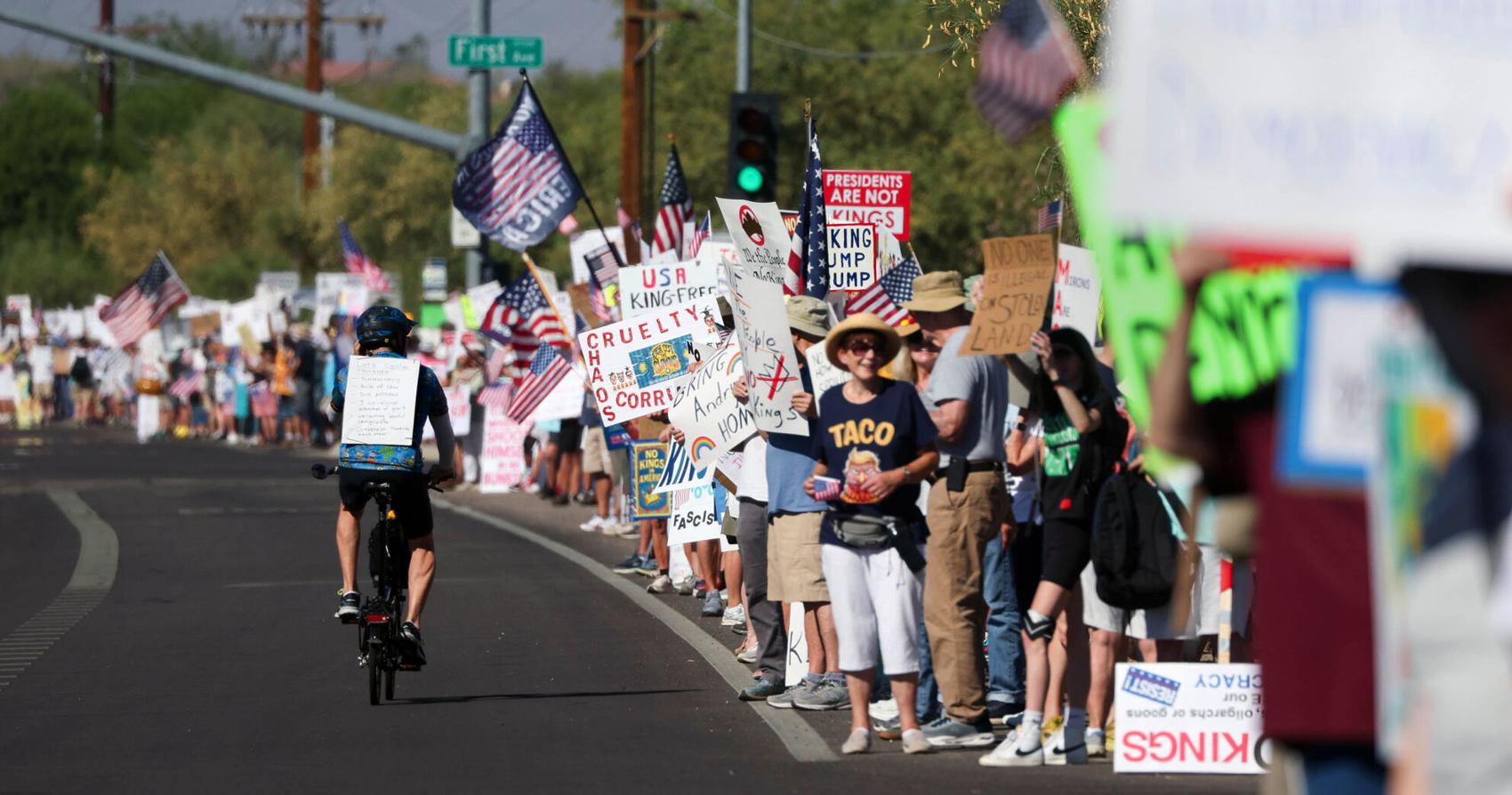 Thousands in Tucson part of national "No Kings" protests