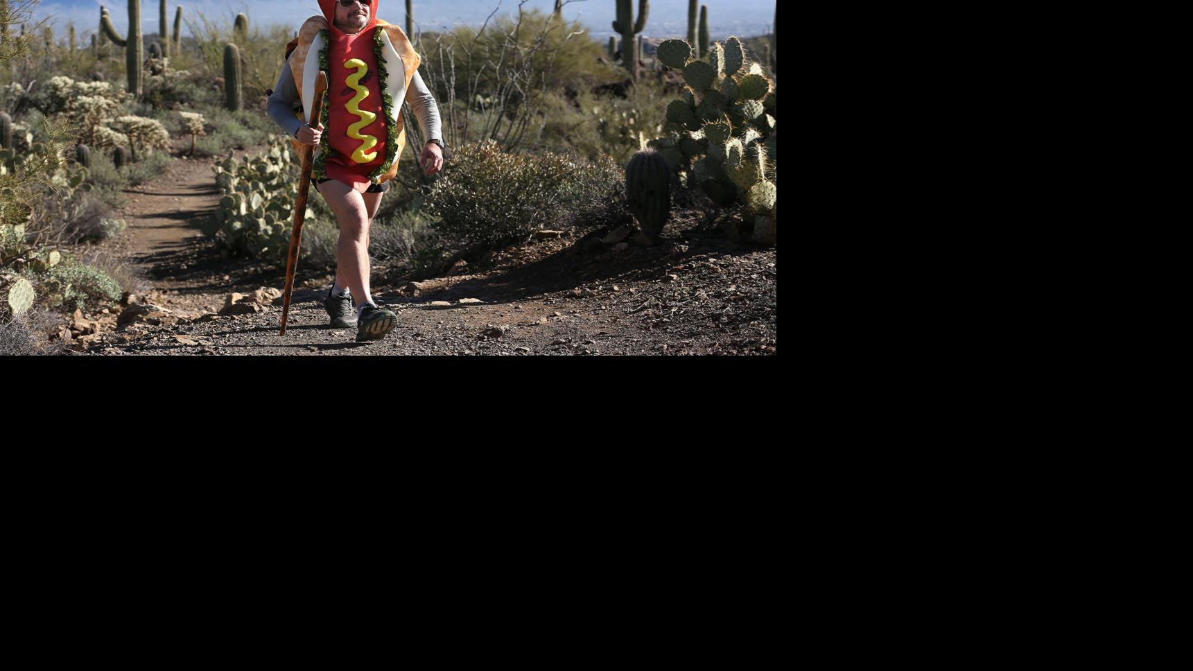 Muralist Joe Pagac is hiking 100 miles in a hotdog costume to raise ...