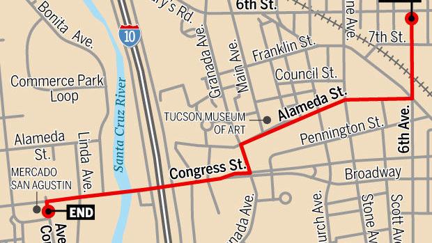 2015 All Souls Procession route map