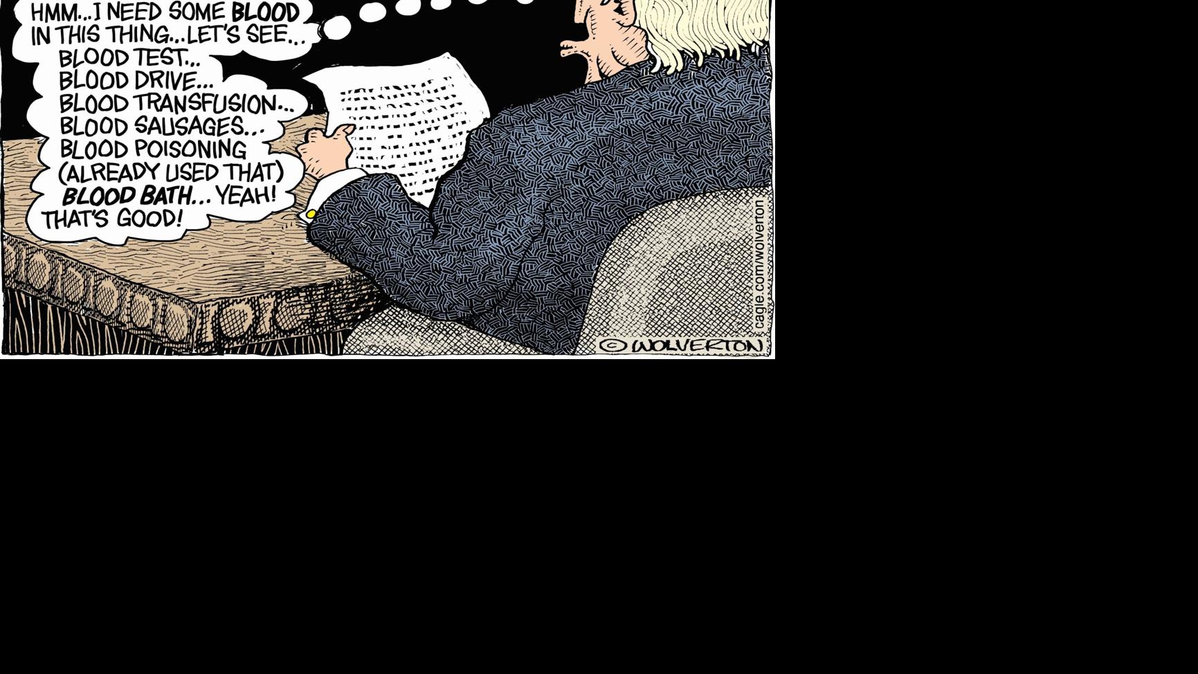 Monte Wolverton: Mr. Trump Writing a Blood Speech