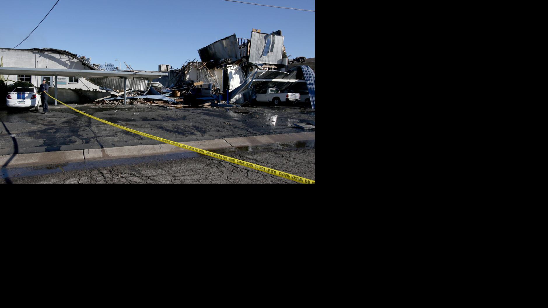 5 injured after explosion, building fire in central Tucson