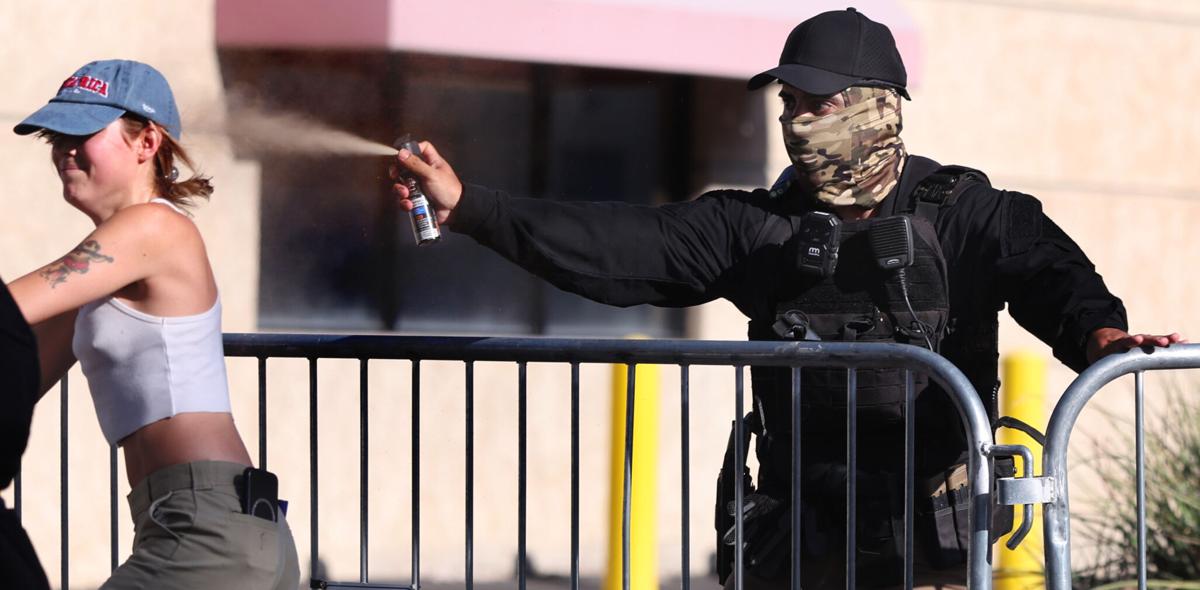Protesters, officers clash outside ICE office in Tucson