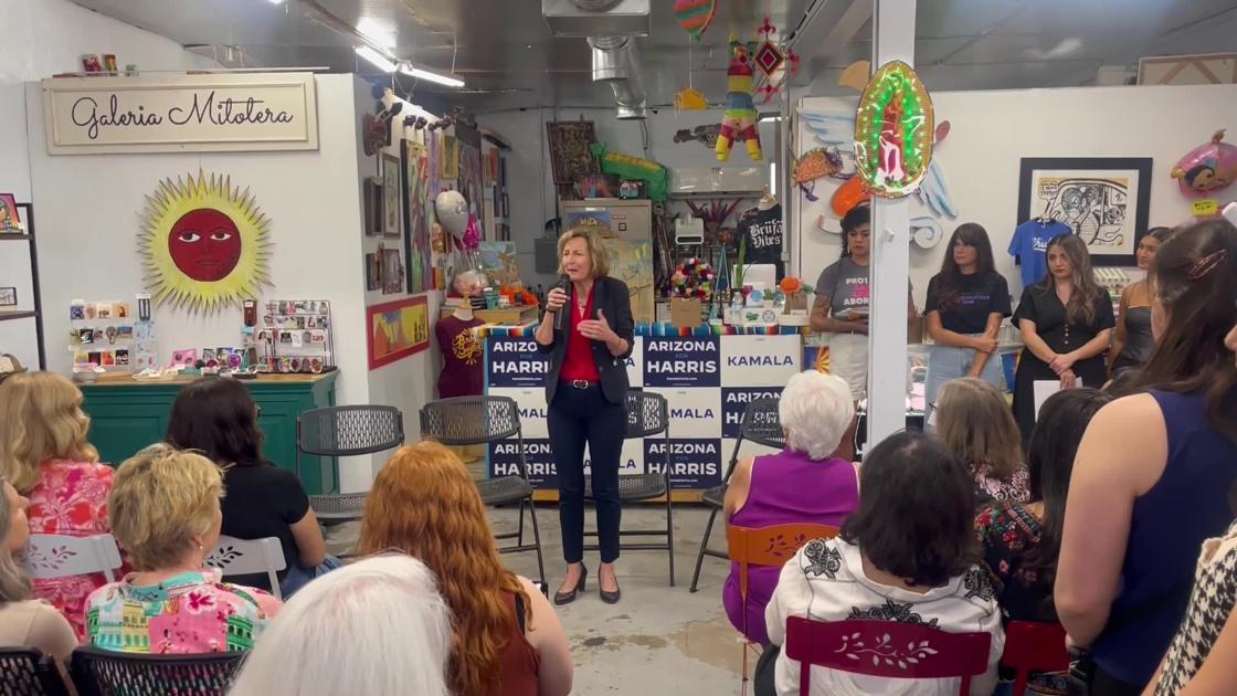 Democratic nominee Kirsten Engel speaks at reproductive round table event