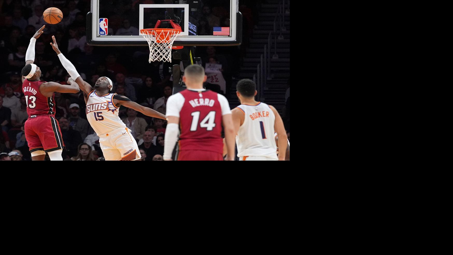 Heat waste 20-point lead before rallying to top Suns 127-121