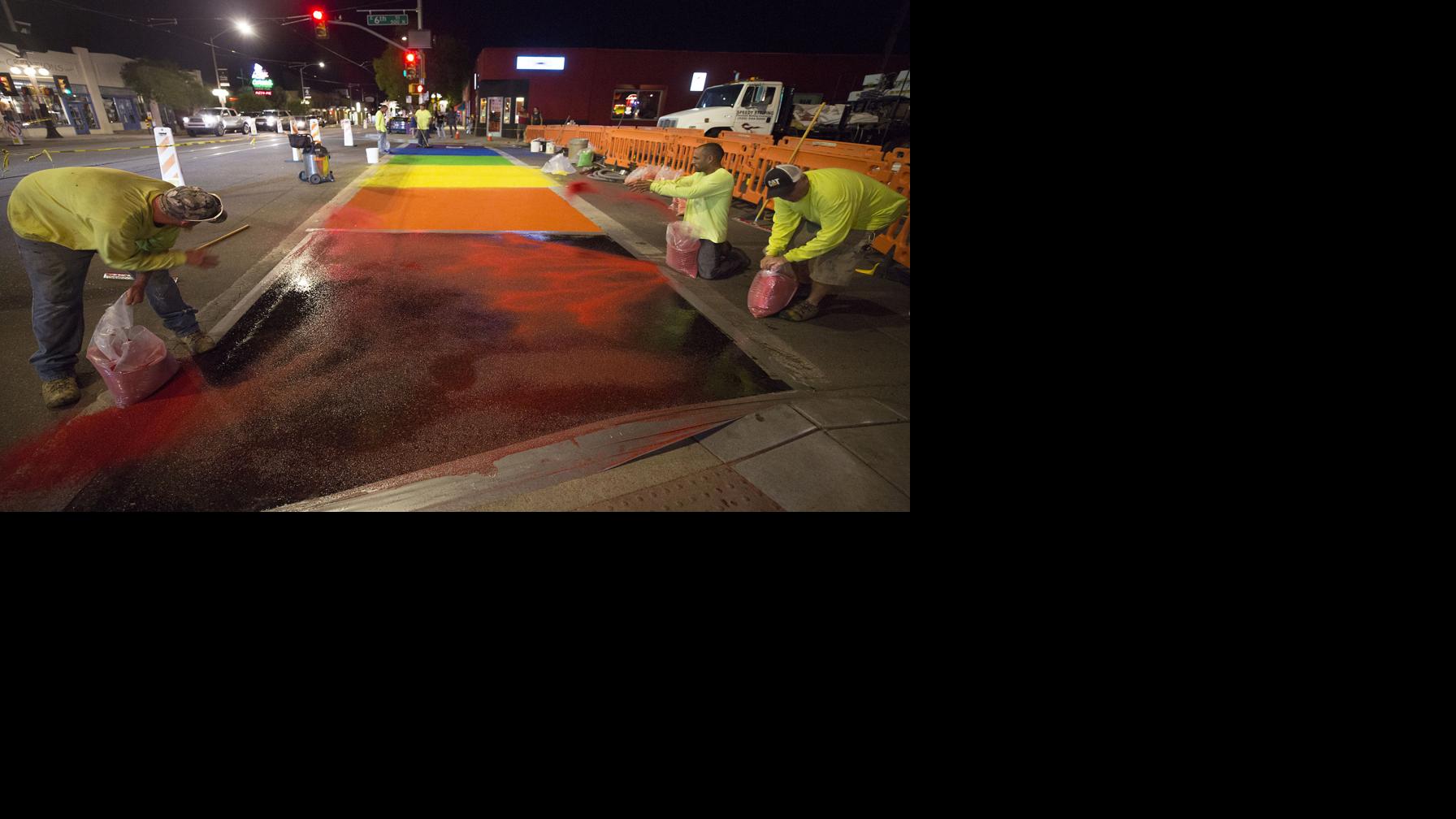 Photos: Rainbow Crosswalk in Tucson