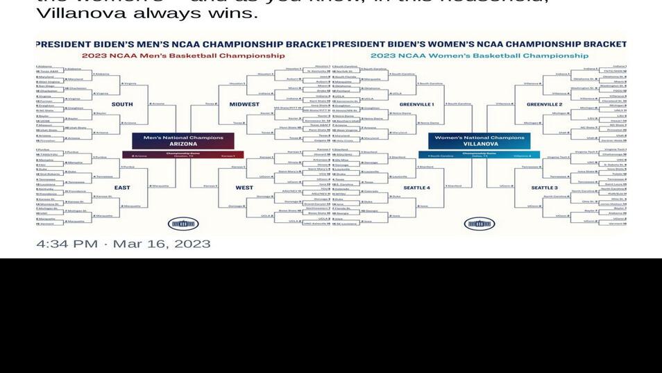 No recount on this one: President Joe Biden's March Madness bracket had ...