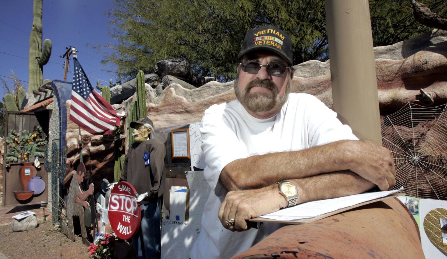 Photos: Gary Morrow "The Wall Guy" suffers fire at his Tucson home