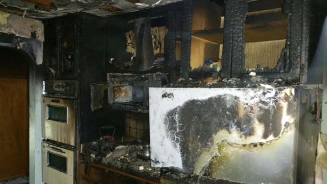 Official: Unattended oil cooking on stovetop causes $40K fire