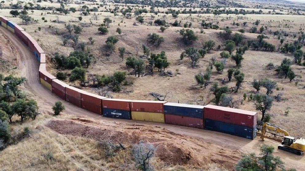 Arizona shipping container wall leaves load of runaway costs behind