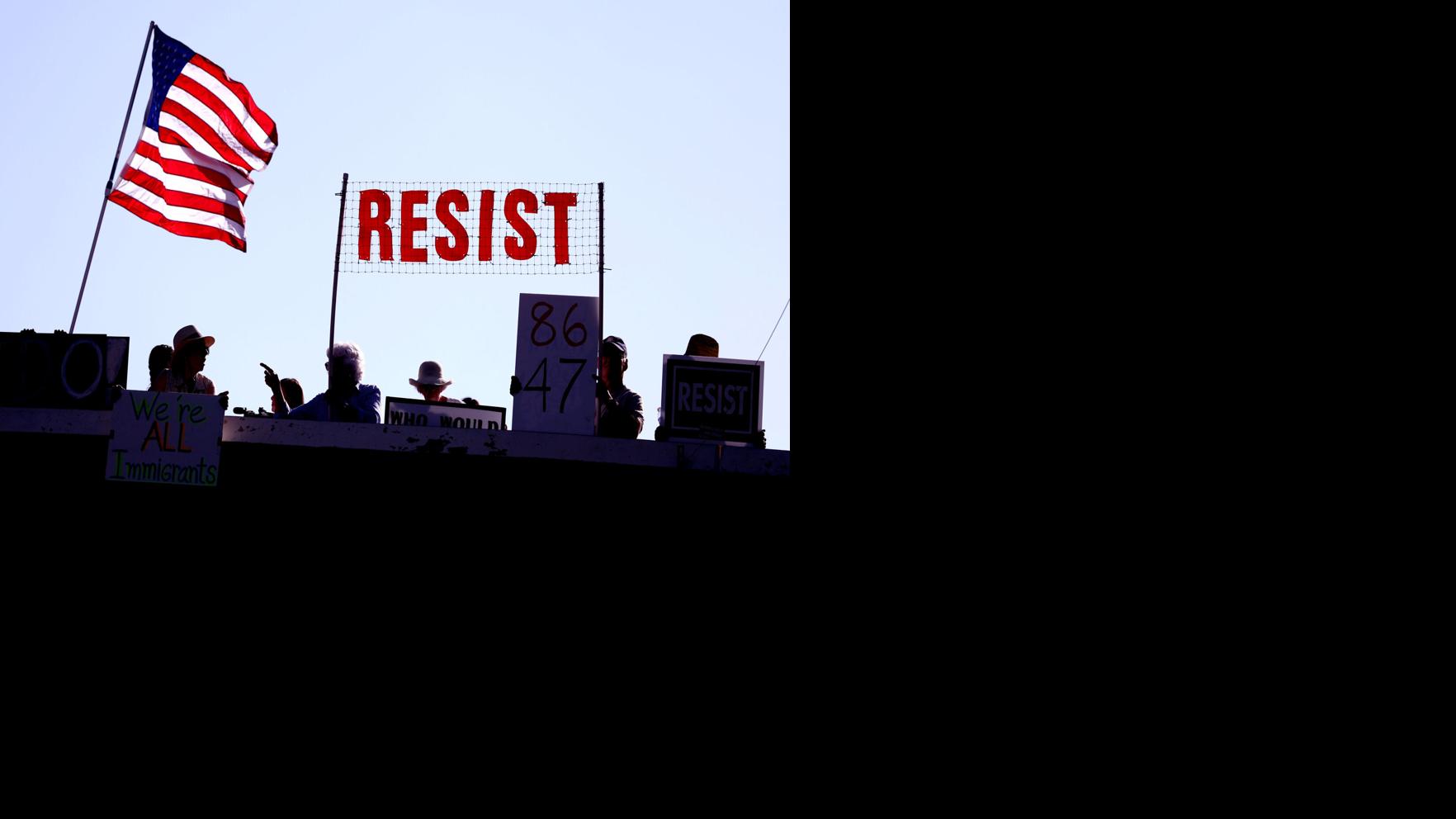 Photos: Hundreds in Tucson protest crackdown in LA
