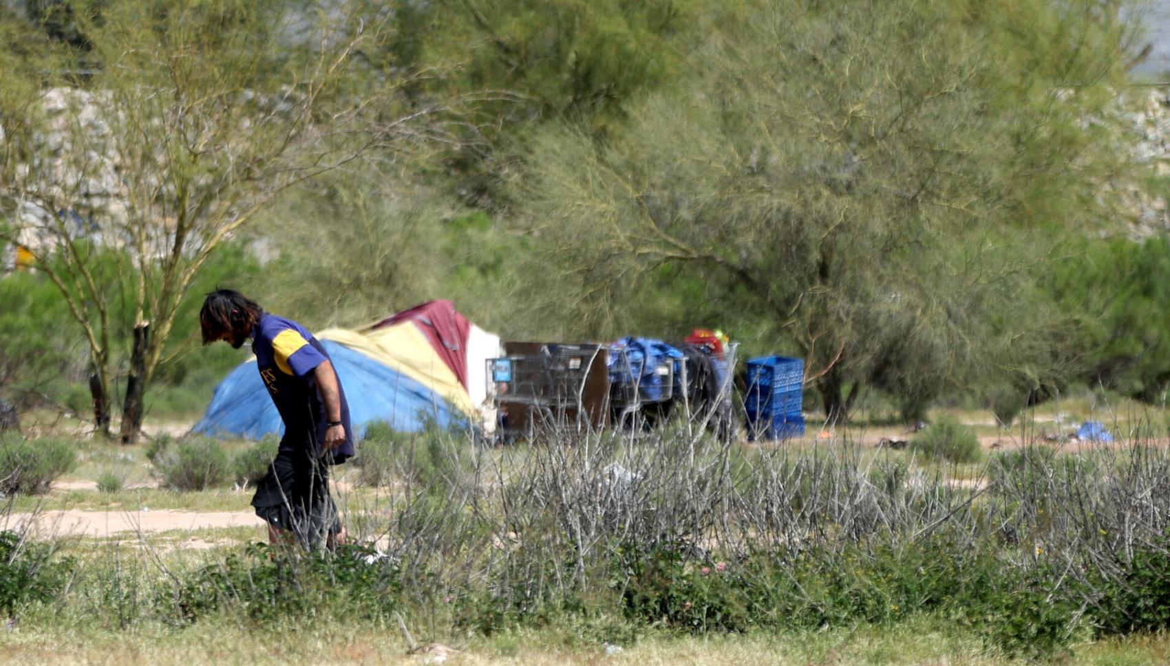 Photos: Tucson's biggest homeless camp, at the "100-Acre Wood" bicycle park