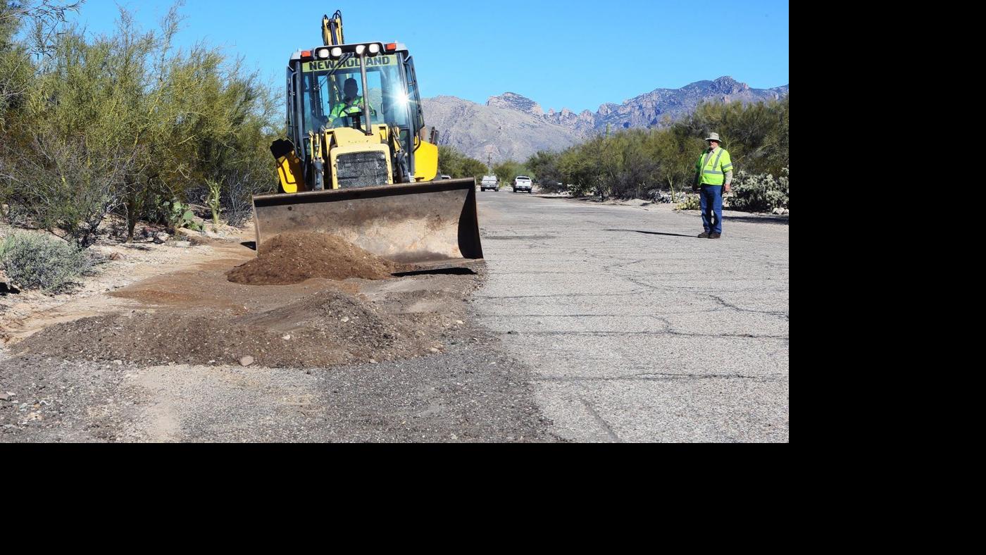 County rips up new road shoulders in northwest neighborhood