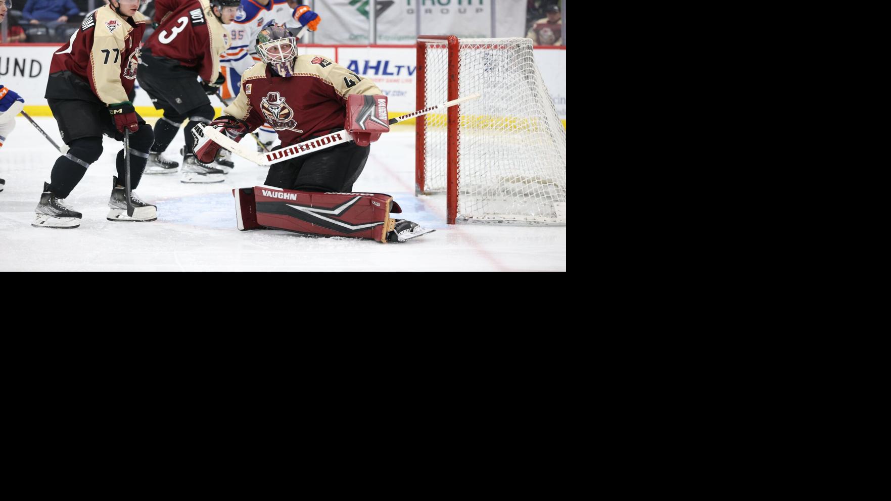 Goalie Tyler Parks returns to Tucson Roadrunners, immediately pays ...