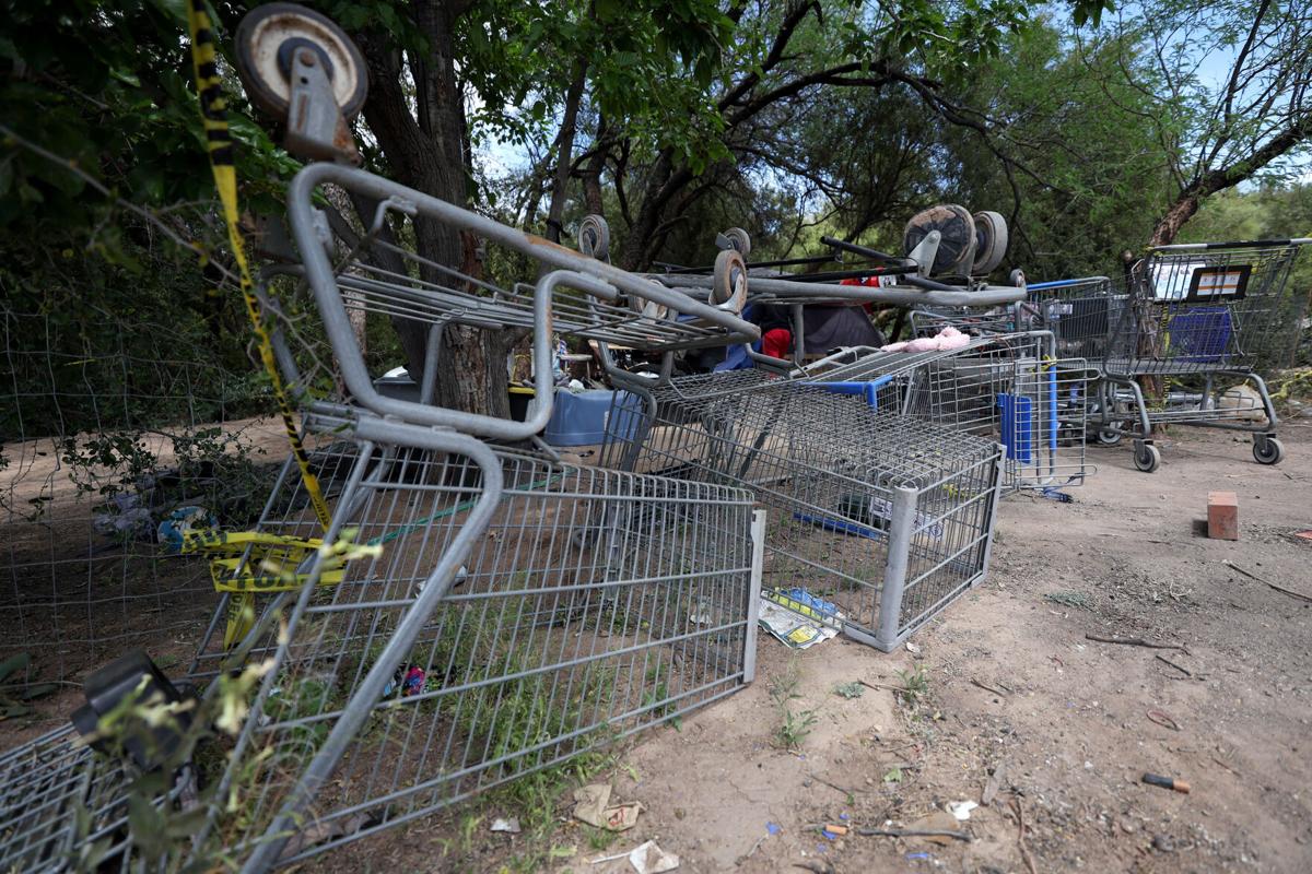 Photos: Tucson's biggest homeless camp, at the "100-Acre Wood" bicycle park