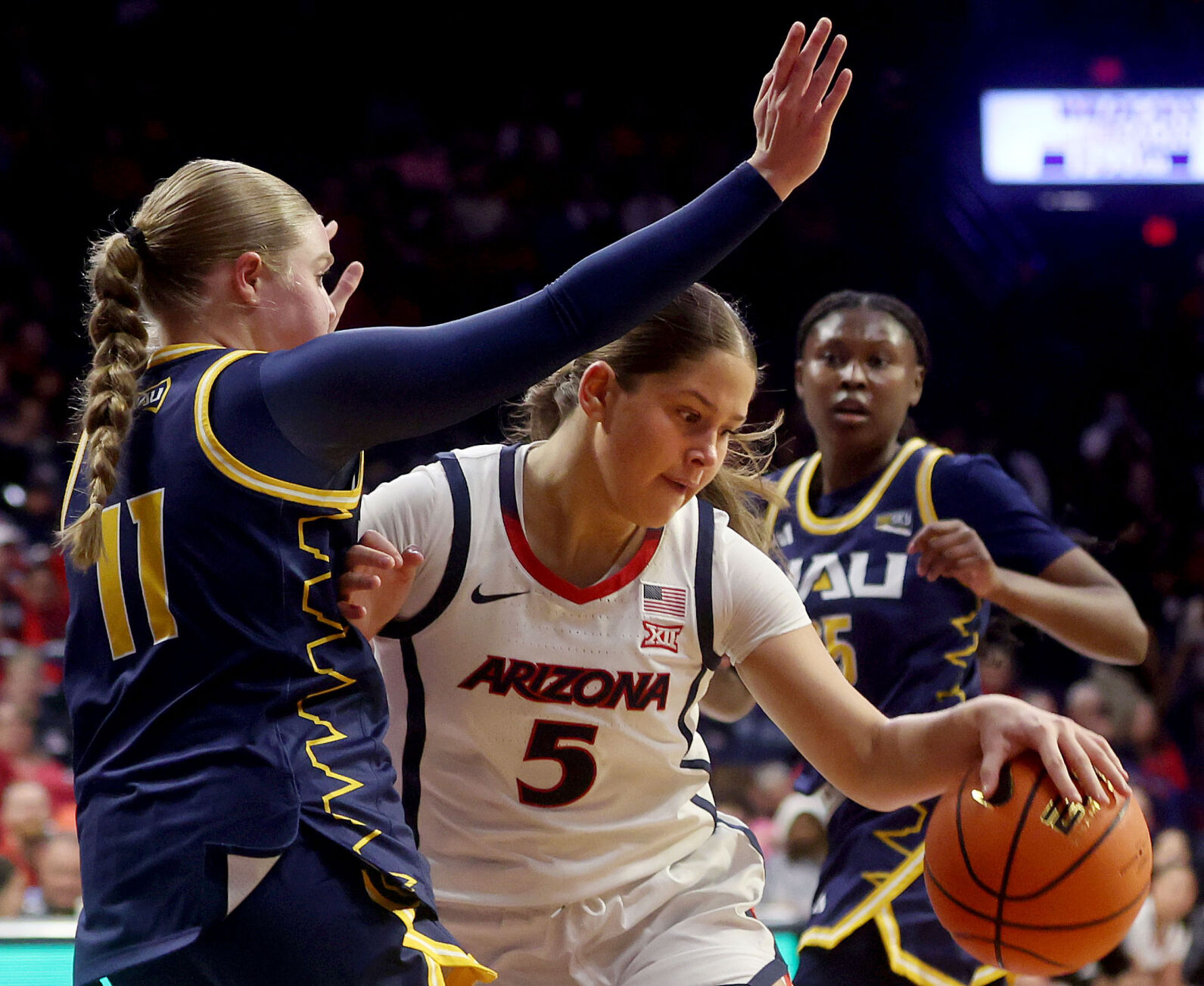 Photos: Arizona women's basketball defeats NAU and honors Aari McDonald