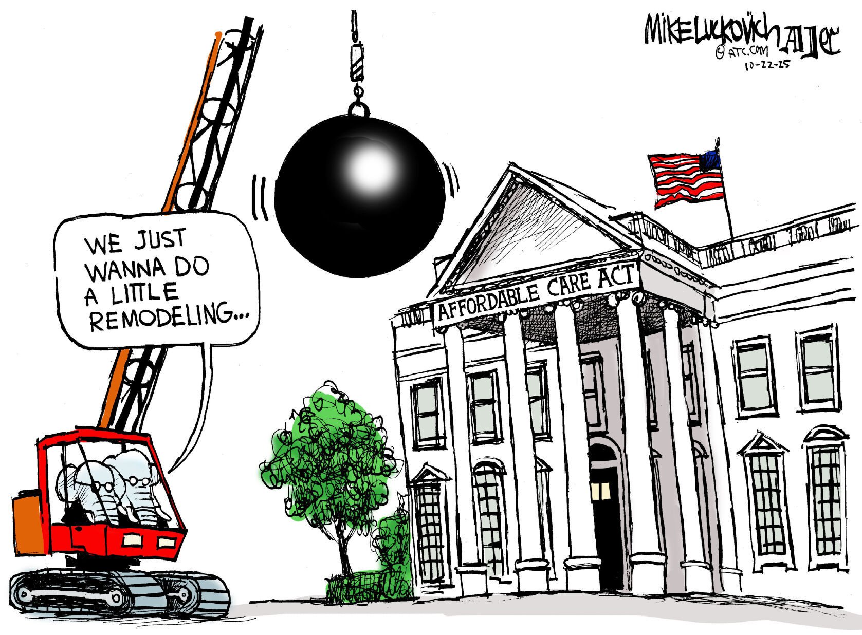 7 political cartoons dismantle Trump's ballroom blitz