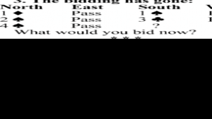 Bridge : Bidding quiz