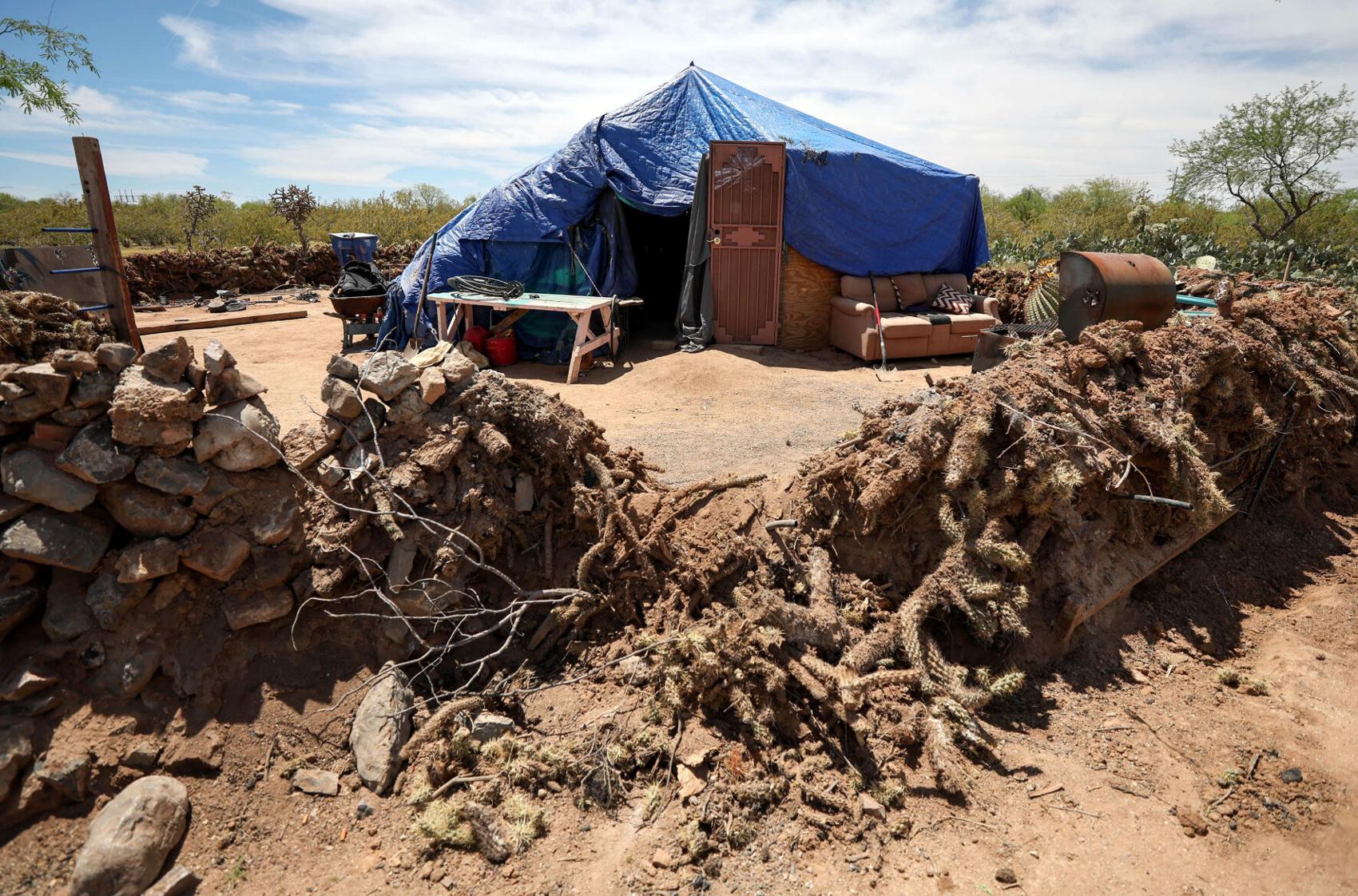 Photos: Tucson's biggest homeless camp, at the "100-Acre Wood" bicycle park