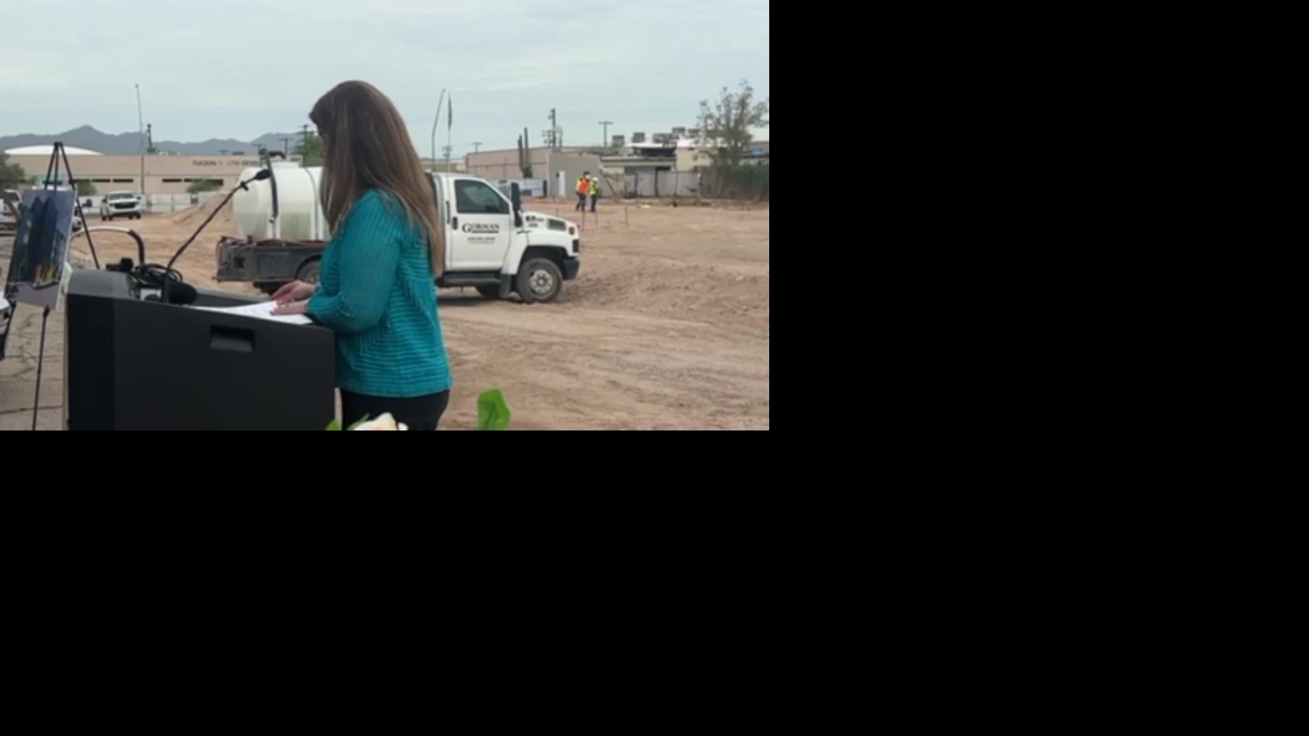 Tucson Mayor Regina Romero addresses the crowd at the Sugar Hill ...
