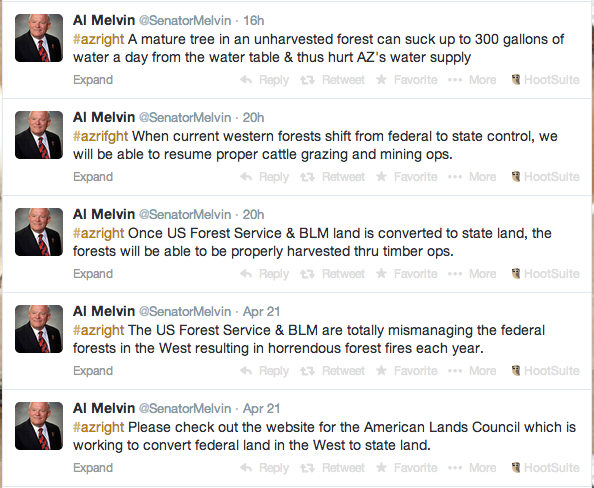 Sen. Melvin's Earth Day message: Blame trees for water shortage ...