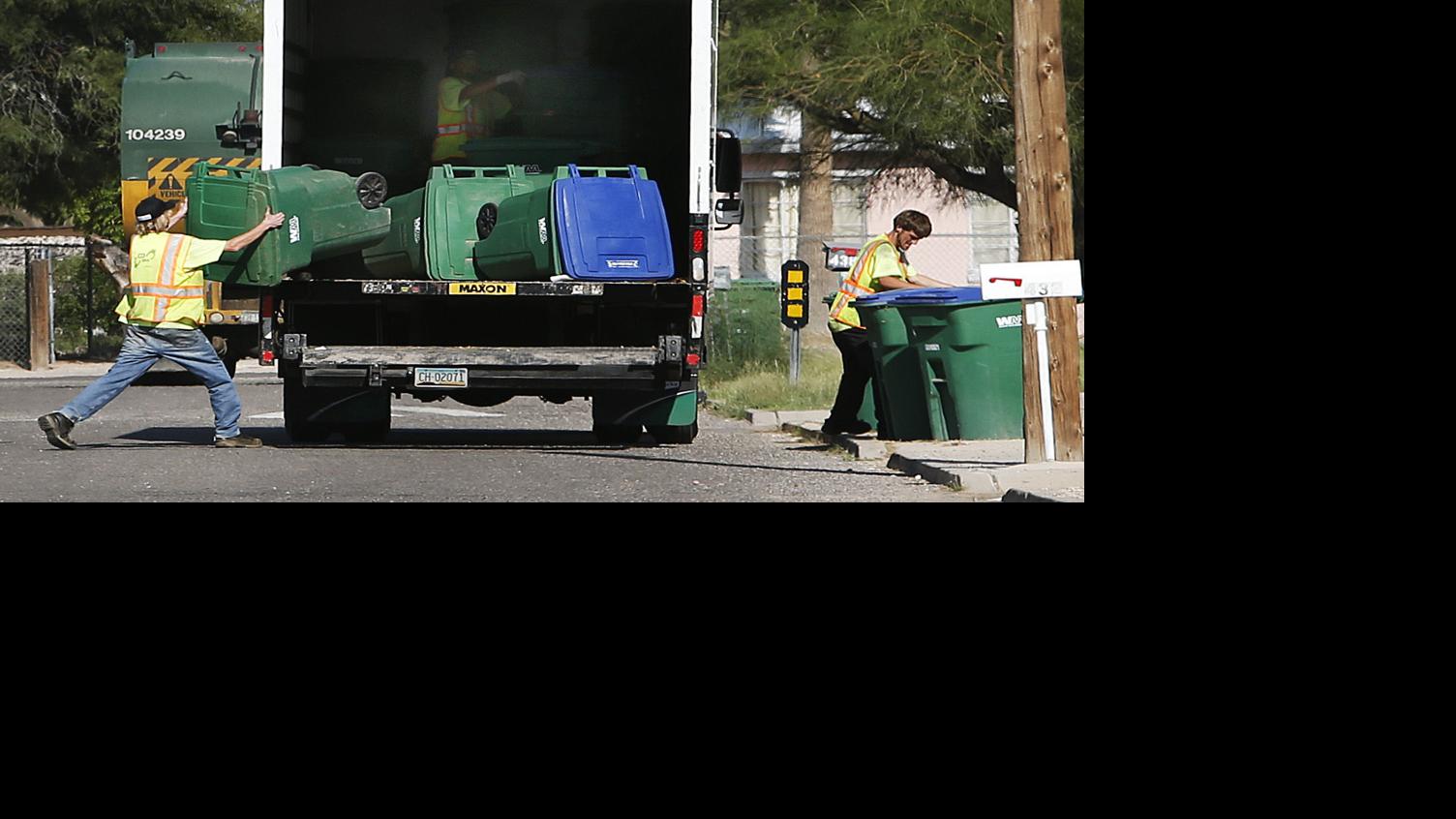 Tucson delivering old garbage trucks, cans to South Tucson