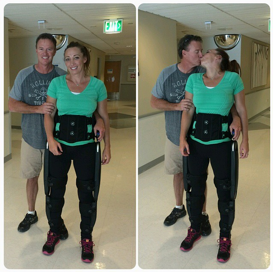Video: Ex-Cat Amy Van Dyken walks again after crash