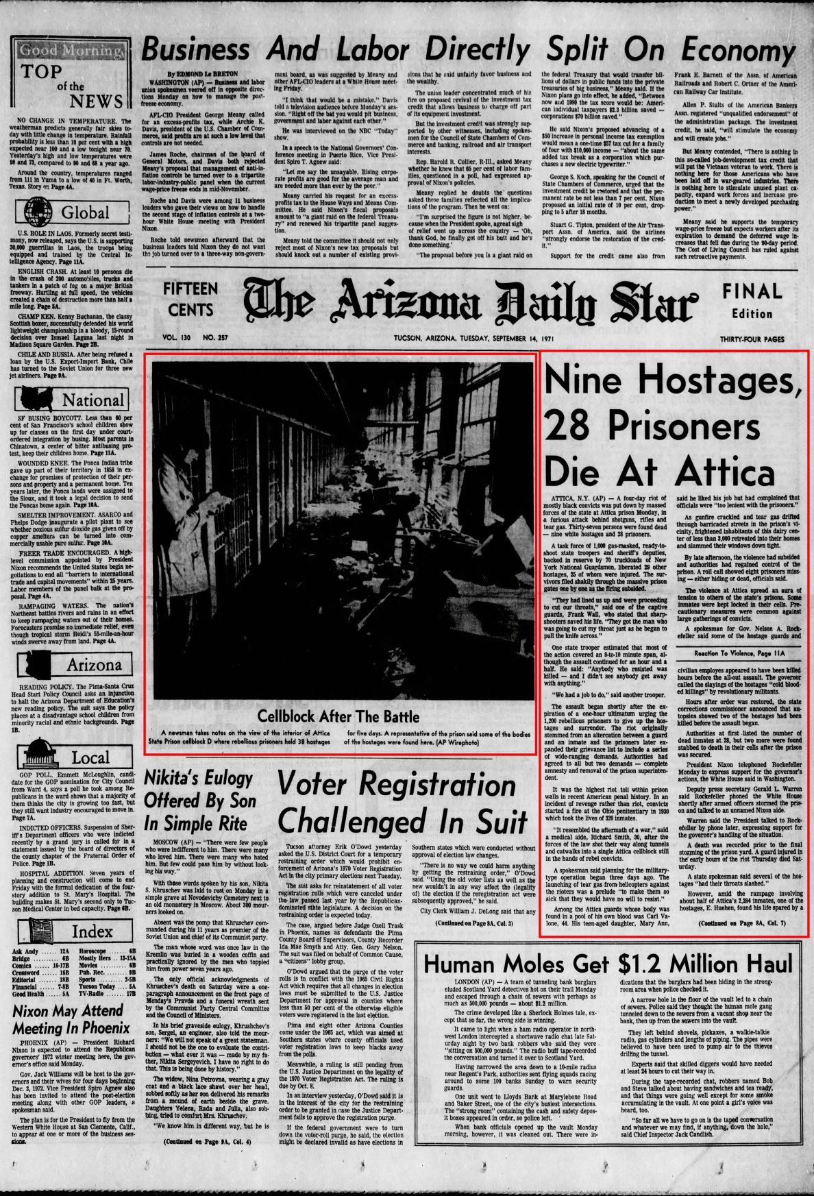 Sept. 14, 1971: Massacre at Attica | | tucson.com