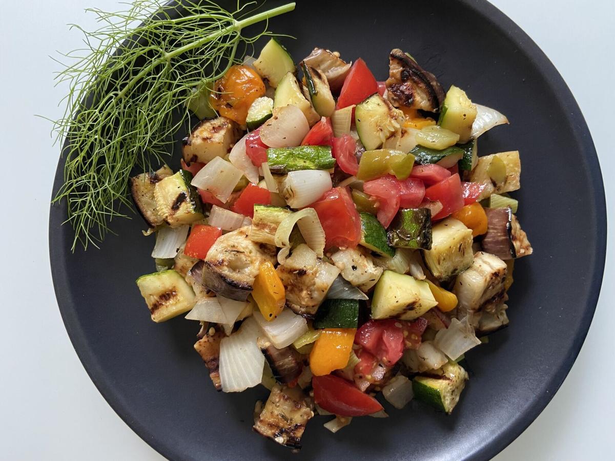 This fall, dive in to an oh-so-versatile grilled vegetable medley