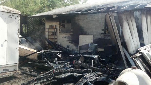 Photos show damage caused by two weekend fires in Tucson