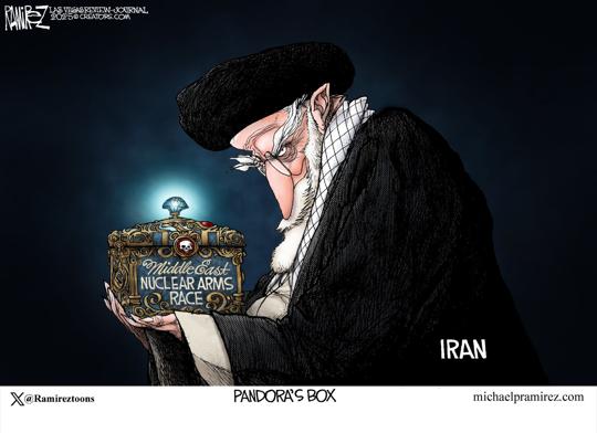 10 political cartoons target the war between Iran and Israel