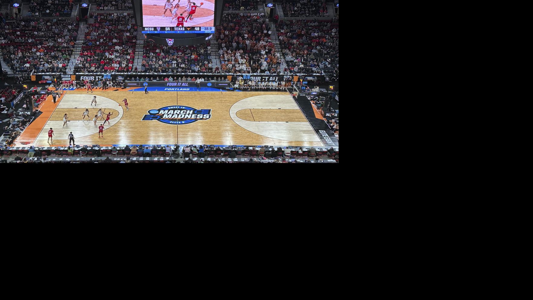 Portland's NCAA court had mismatched 3-point lines