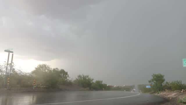 Monsoon storm over northeast Tucson drops rain, wind and several ...