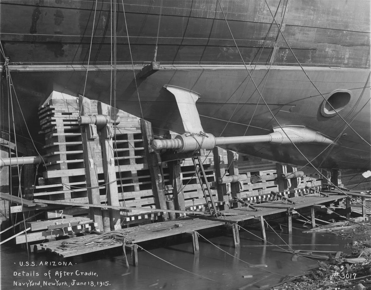 Rarely seen photos of the USS Arizona, sunk Dec. 7, 1941, in Pearl Harbor