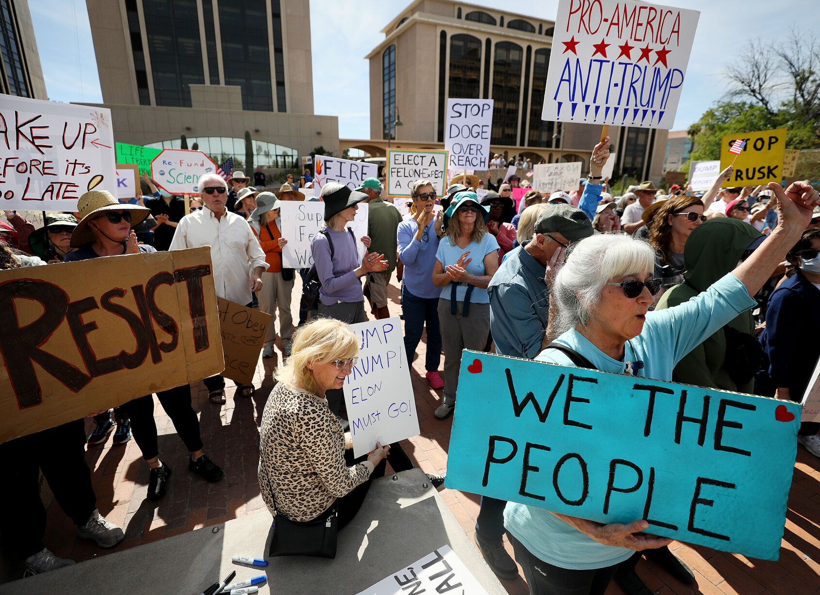 President's Day protest in Tucson