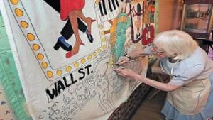 Murals display seniors' artwork