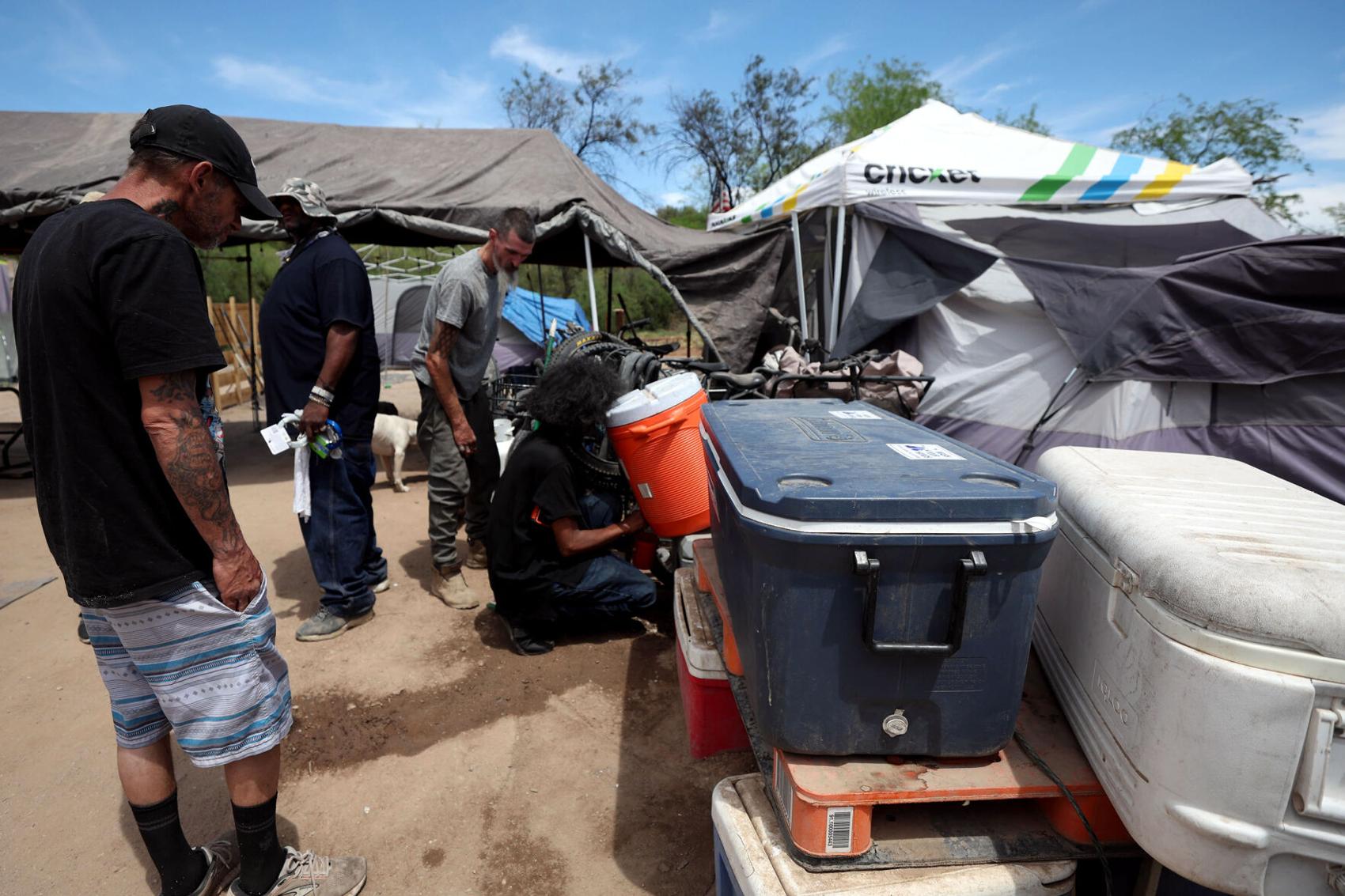 Photos: Tucson's biggest homeless camp, at the "100-Acre Wood" bicycle park