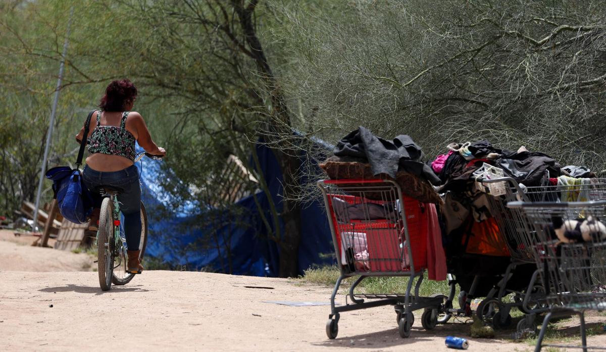 Photos: Tucson's biggest homeless camp, at the "100-Acre Wood" bicycle park
