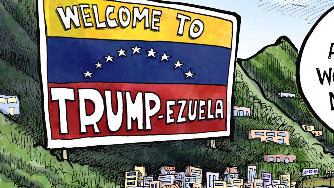 12 political cartoons venture into the Venezuelan incursion