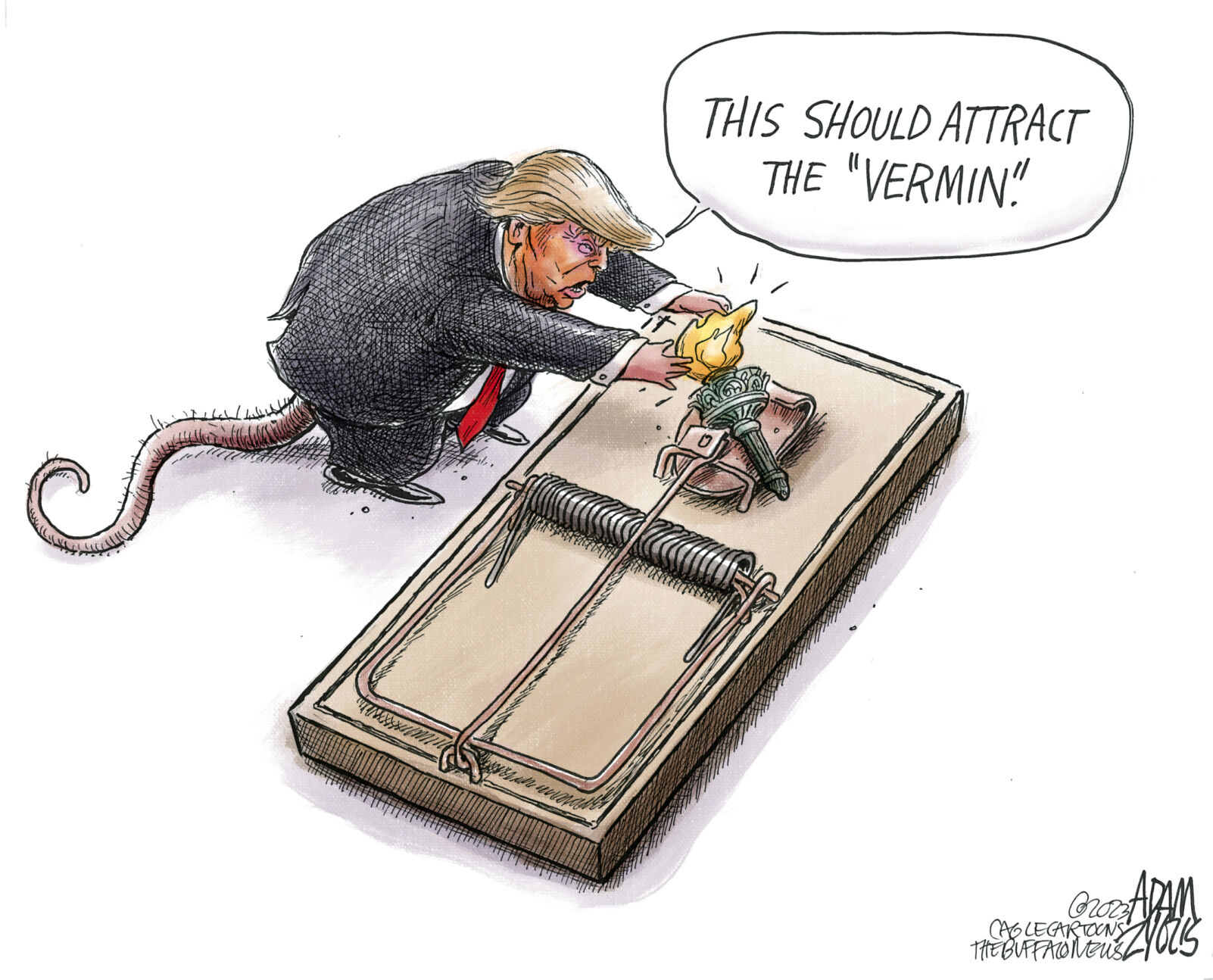Adam Zyglis: Democracy Trap | Cartoons | tucson.com
