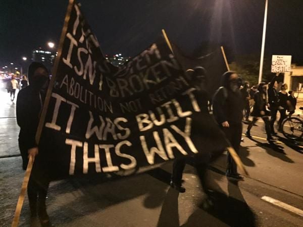 Protesters block traffic in downtown Tucson