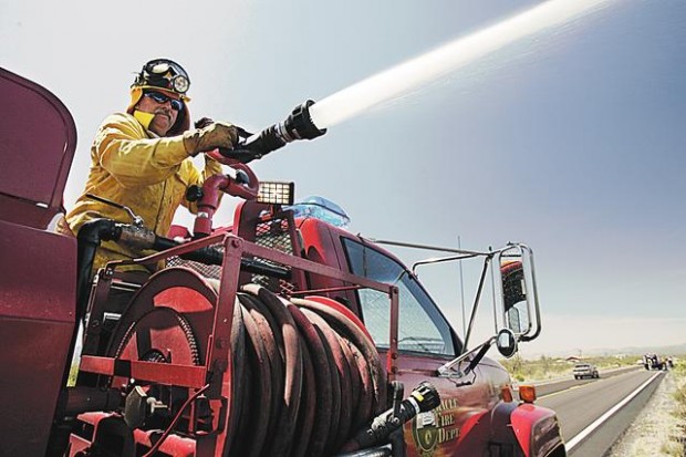 Photo: Brush fire contained near Oracle